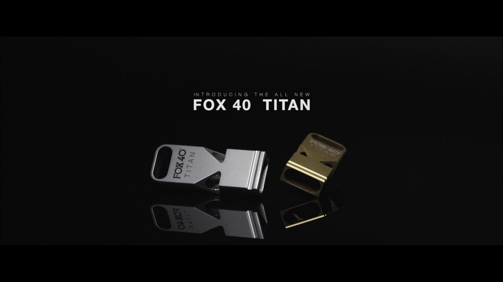 Fox 40 Titan Titanium Whistle | Premium Dual-Tone Whistle Kit – Fox 40 USA